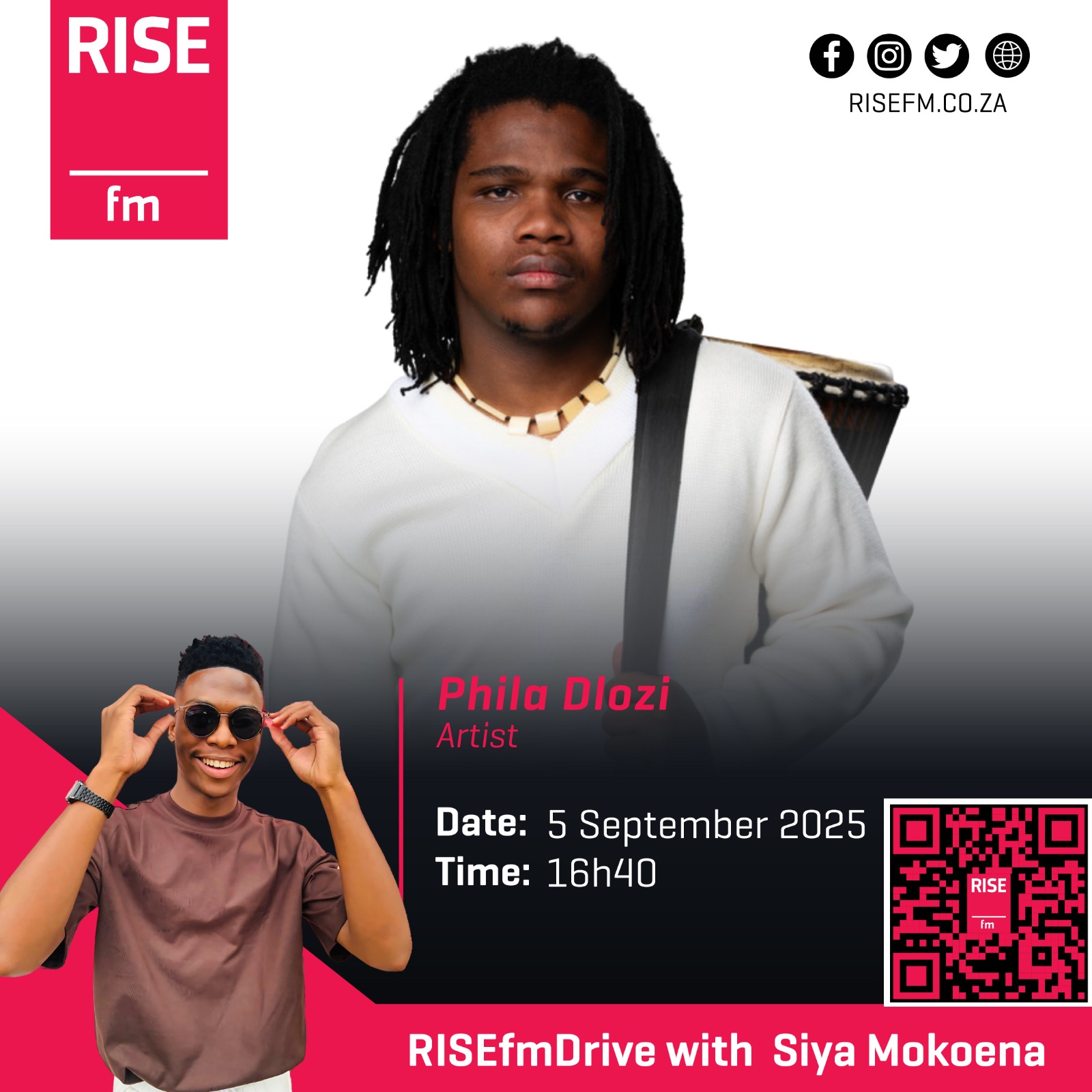 PHILA DLOZI LIVE ON THE RISE fm DRIVE - RISE FM